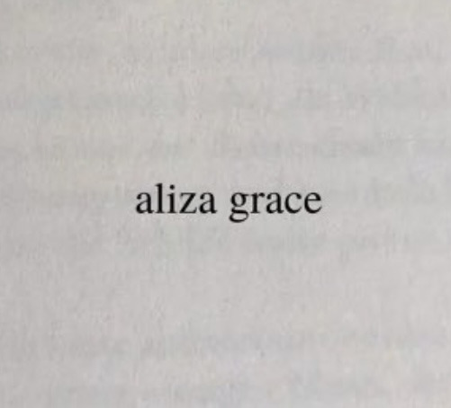 aliza grace (Author of the female embodiment)