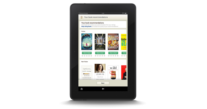 Personalized Book Recommendations Now on Goodreads on the Fire Tablet ...