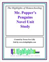 Mr. Poppers Penguins Literature Novel Unit Study by Teresa Lilly ...