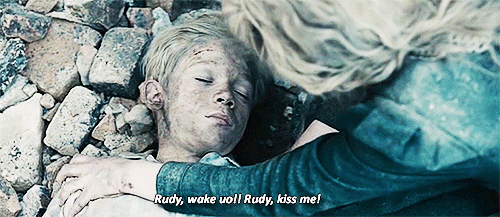 The Book Thief Movie Rudy And Liesel Kissing
