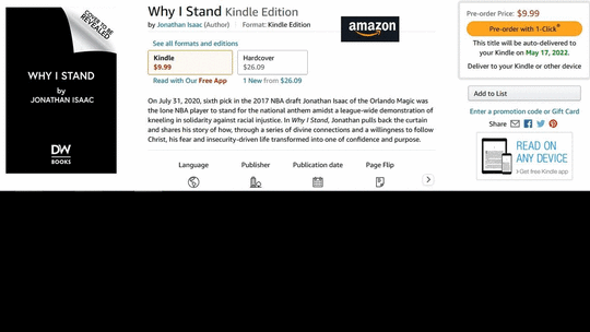 Why I Stand by Jonathan Isaac | Goodreads