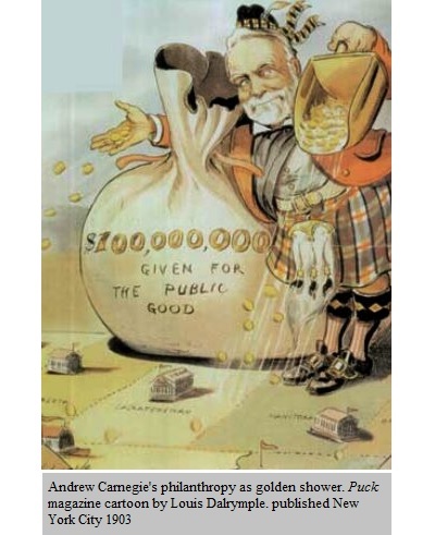 Andrew Carnegie Philanthropy Cartoon