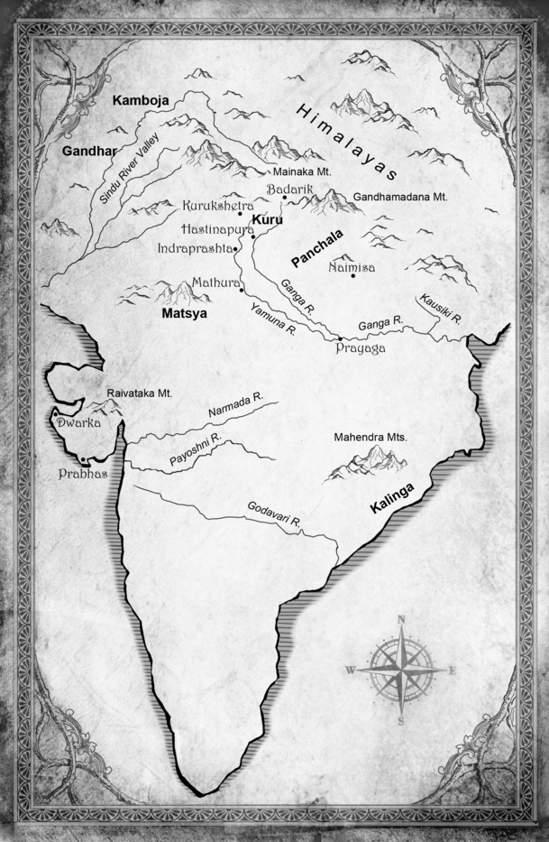 Photos of Mahabharata - Map of Ancient India