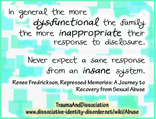 Quote by Renee Fredrickson: “In general, the more dysfunctional the ...
