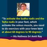 Quote by Amit Ray: “To activate the Sudha nadis and the Tejha nadis...”